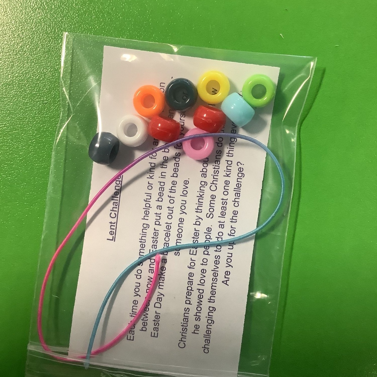 Barrow URC Primary School - Faith Explorers distribute frendship bracelets