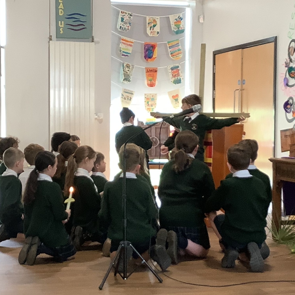 Barrow URC Primary School - Year 5 lead us in our Good Friday worship